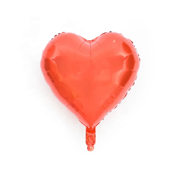 18" Orange Foil Love Heart Balloon - Akadi Candles